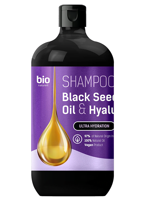 Sampon pentru par BIO NATURELL 946 ml Black Seed Oil & Hyaluronic Acid ...
