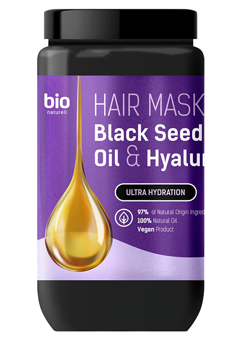 Masca pentru par BIO NATURELL 946 ml Black Seed Oil & Hyaluronic Acid ...