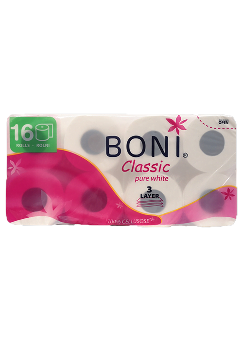 Hartie igienica BONI Classic 3 str 16 buc - Avocado Beauty Shop