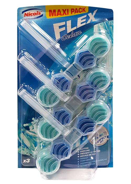 Odorizant pentru veceu NICOLS Multibloc Flex 3 buc 48 g Ocean - Avocado ...