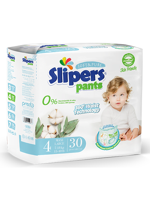 Chilotei pentru copii SLIPERS Pants 4 Maxi (7-18 kg) 30 buc - Avocado ...