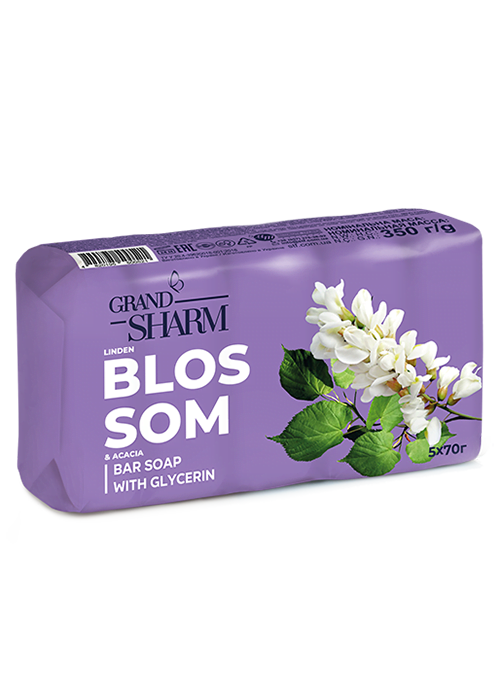 Sapun GRAND SHARM 70 g x 5 buc Flori de tei si salcim - Avocado Beauty Shop