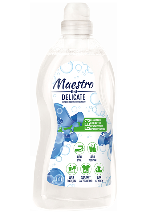 Sapun lichid de rufe MAESTRO 1 L Delicat universal - Avocado Beauty Shop